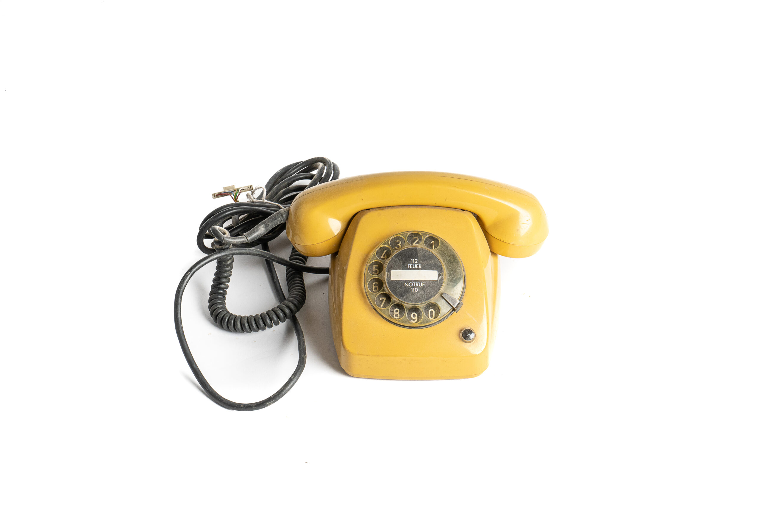 Teléfono de rueda años 80 amarillo – Mobel lab